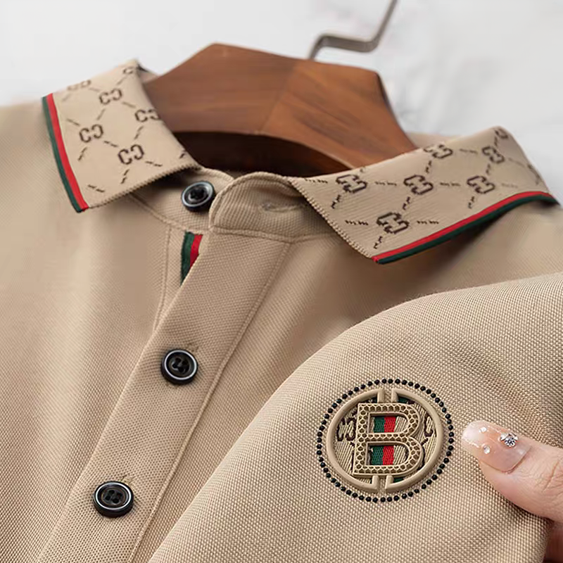 Monogram Collar Elite Polo T-Shirt